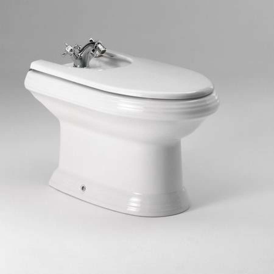 OLD - Bidet sur pied rétro America avec abattant